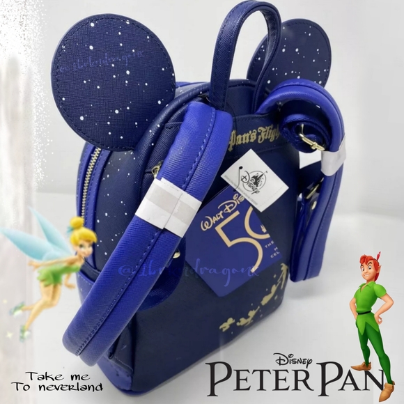 Disney | Bags | Disney Peter Pan Anniversary Birthday Backpack Limited ...